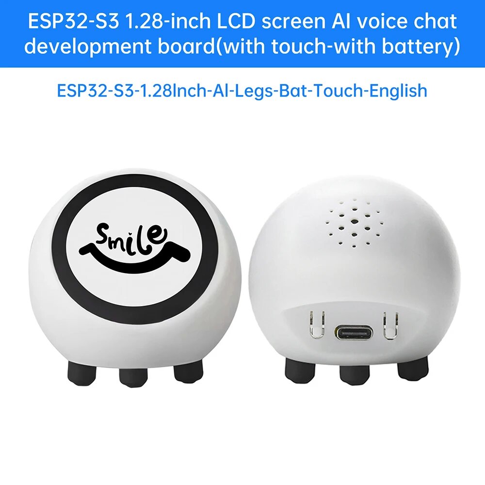 Голосовой модуль Ziqqucu ESP32-S3 с экраном with touch-English