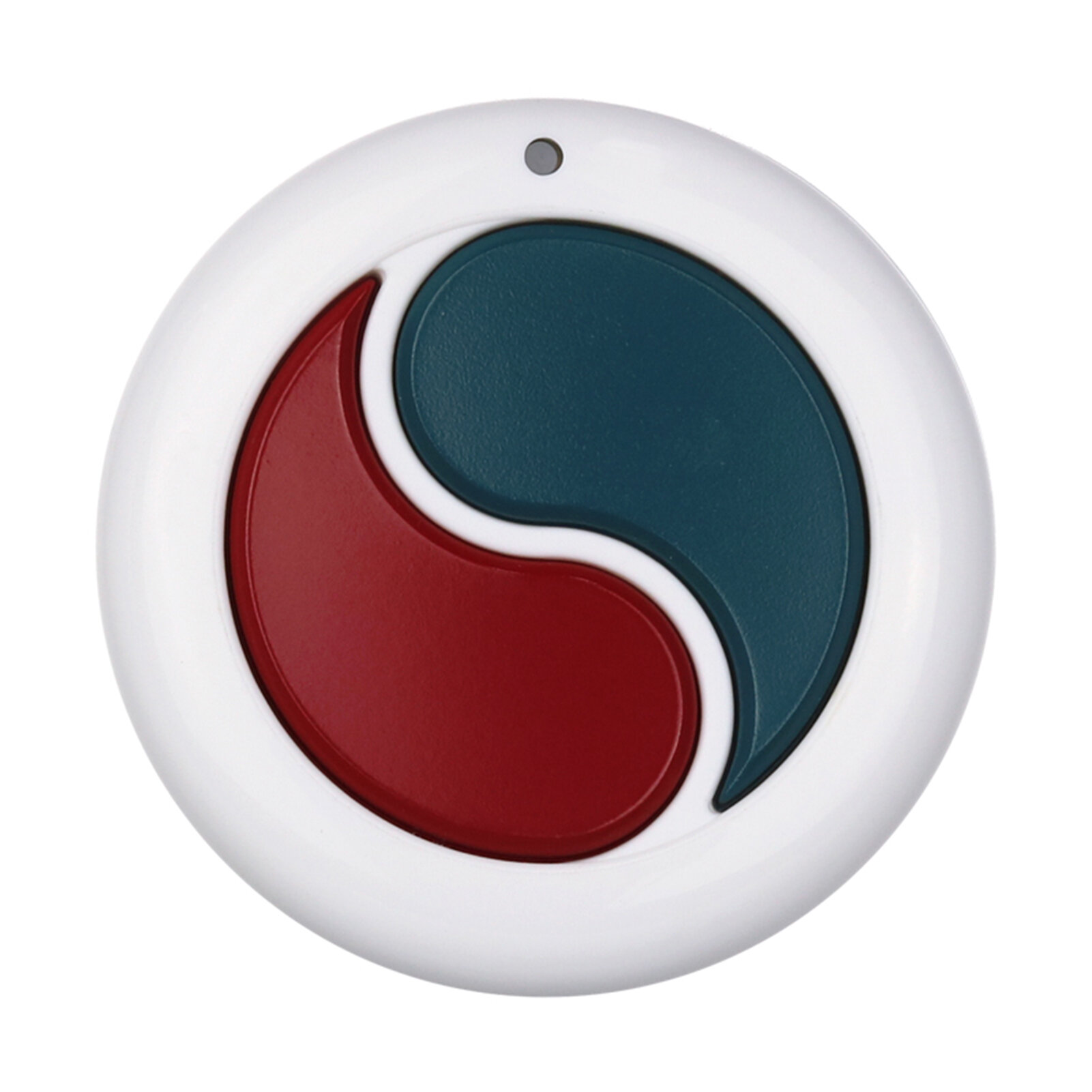 Копирующий пульт управления, Двухклавишный двухцветный круглый клонирующий пульт для автомобилей мотоциклов домашних гаражных дверей, ABS, ASK, 315/433.92MHz, DC2.4-3V, батарейка 2032*1, 50*50*14mm, 21.65г, разноцветный, 1шт