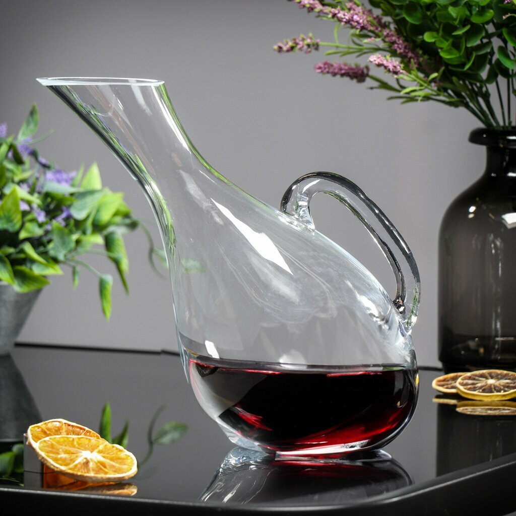 Декантер КНР из стекла, 1,7 л, 20,5х8,5х11 см