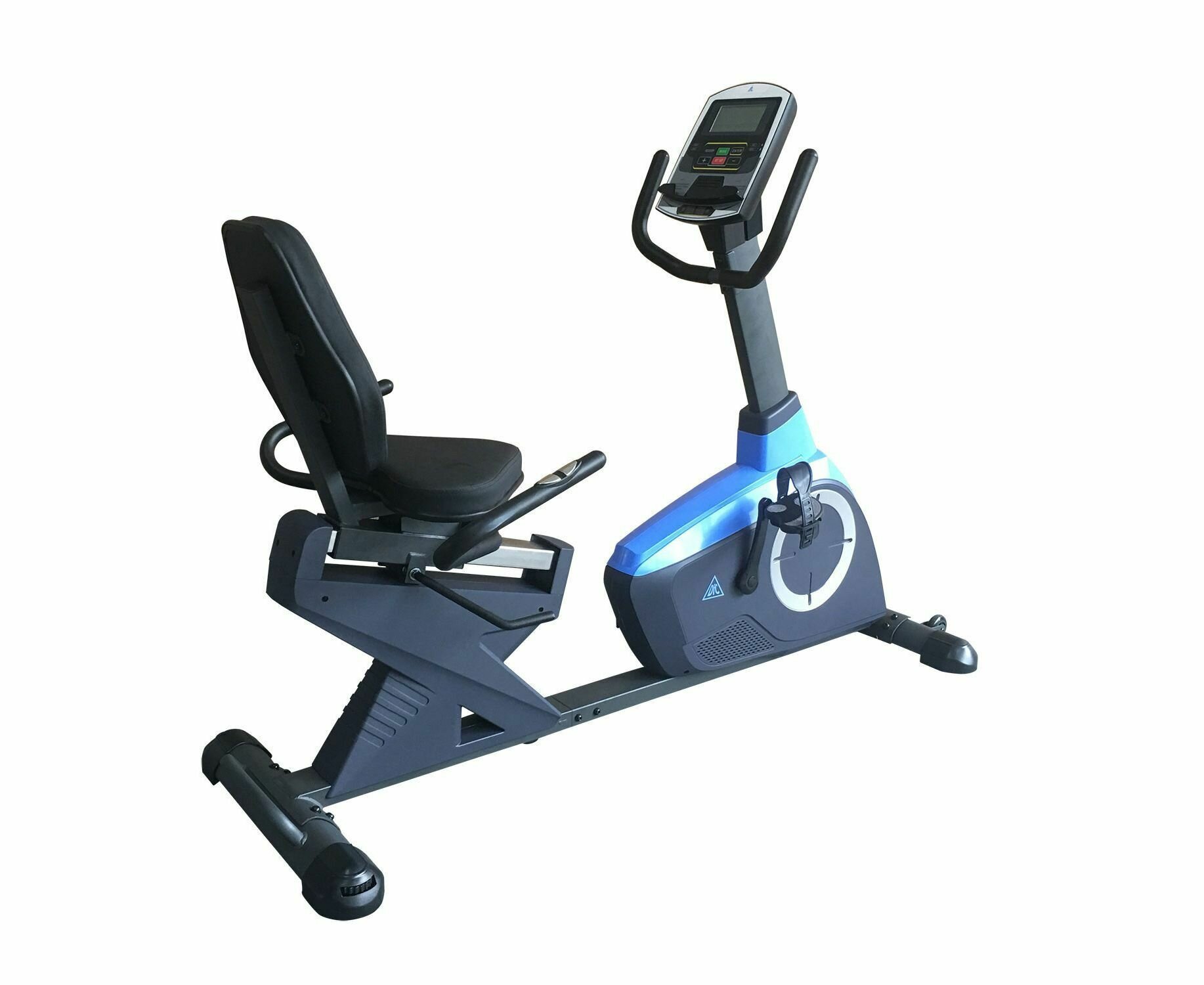 Велотренажер Dfc B95303, черный/синий, магнитный, 16 уровней нагрузки