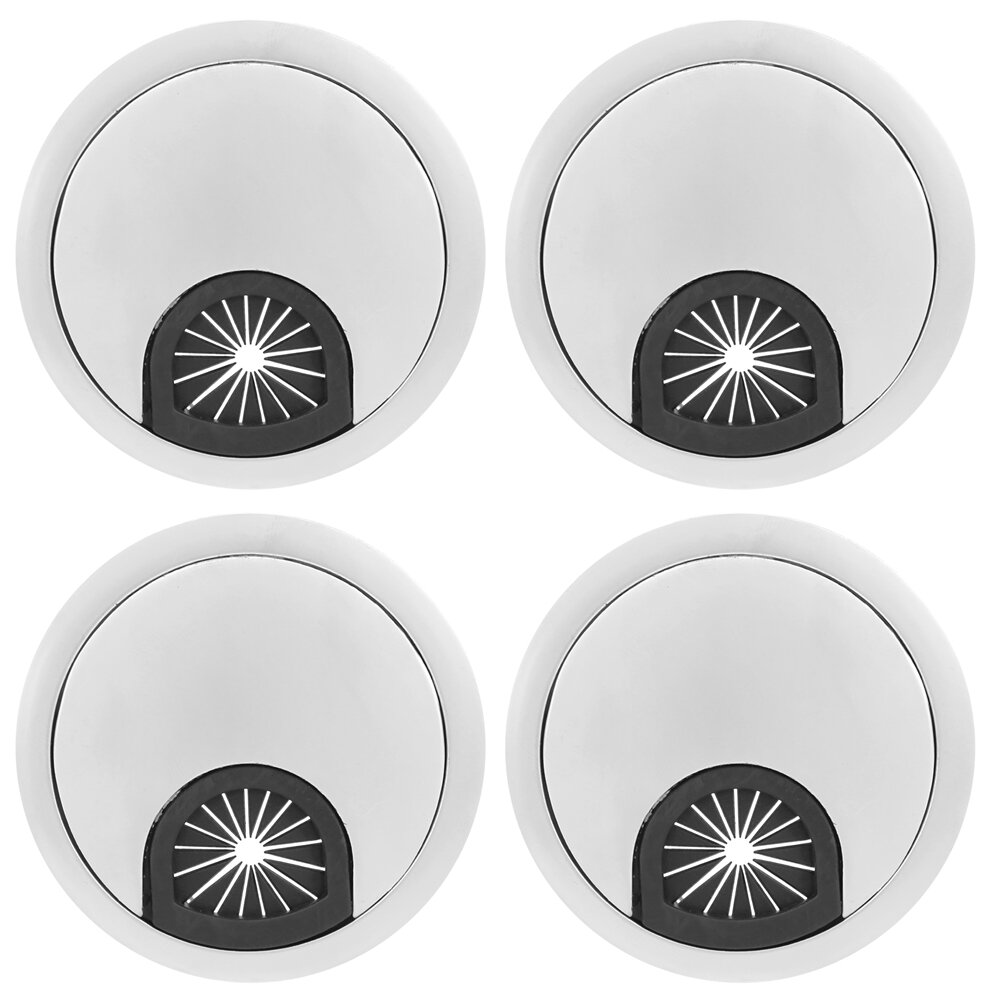 Втулки для прокладки кабеля из цинкового сплава 4 шт./компл, настольный органайзер для прокладки кабеля в домашнем офисе, крышка отверстия для кабеля для офисного декора