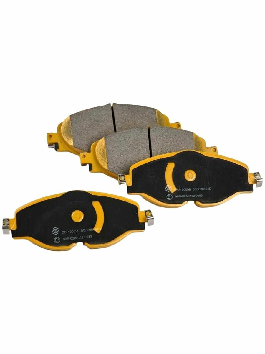 Колодки тормозные передние от WAYTEKO Арт. DBP-00099/ 5Q0698151D