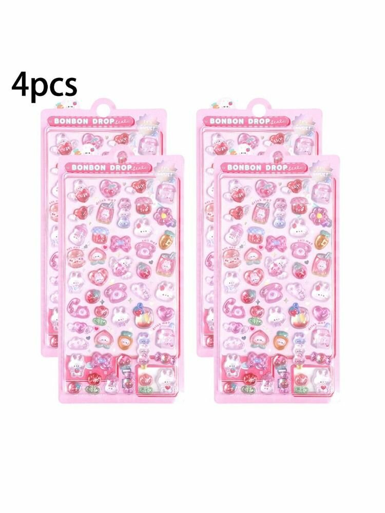 3D мультяшные наклейки