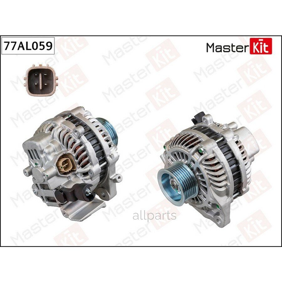 MASTERKIT 77AL059 77AL059 Генератор\ HONDA CIVIC 1.8 05-> 90A (14V 90A)