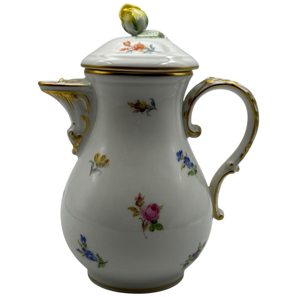 Кофейник "Рассыпанные цветы", 450 мл, фарфор, 1950-1960 гг, Meissen, Германия