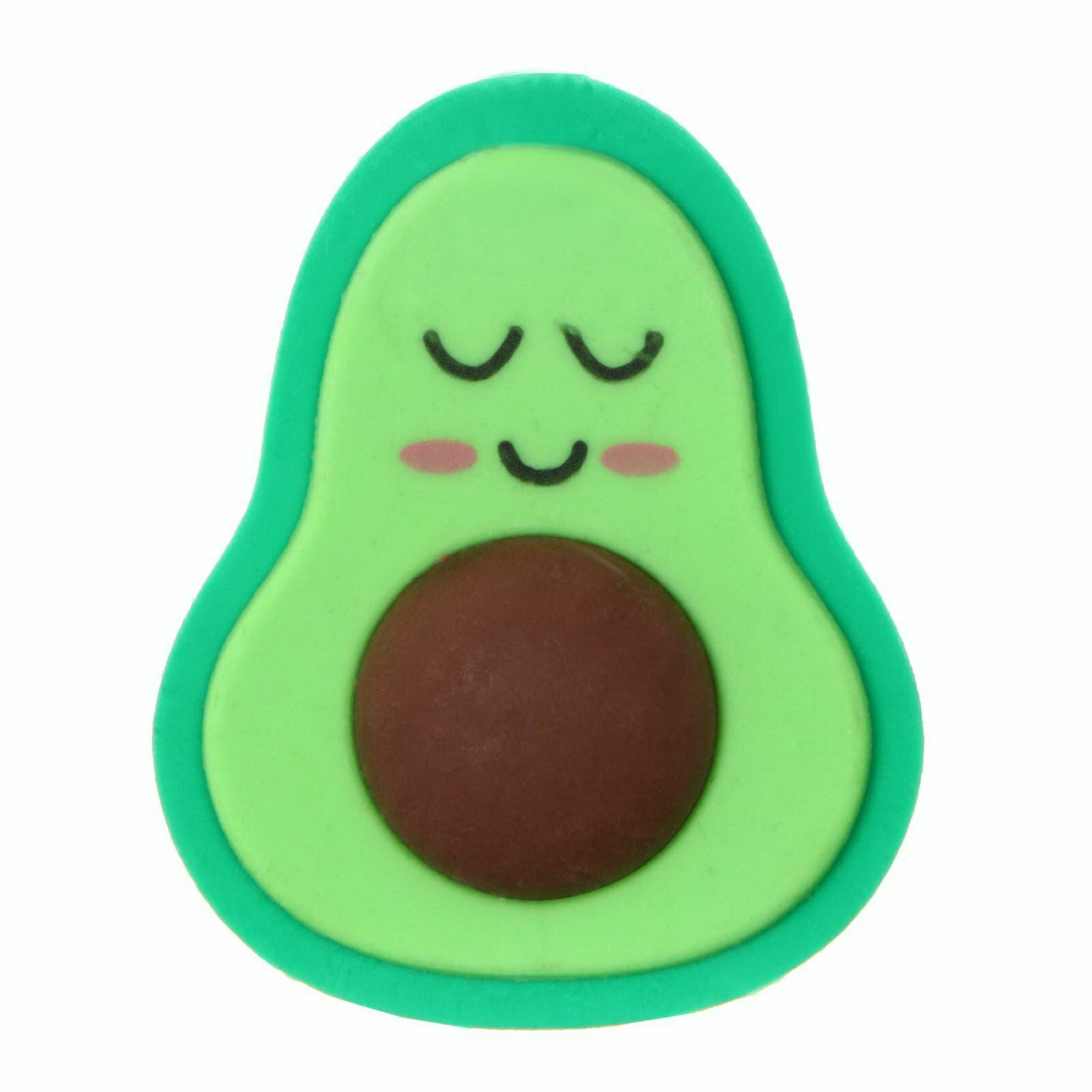 Ластик фигурный "Авокадо с закрытыми глазками", особенность ластика: фигурный