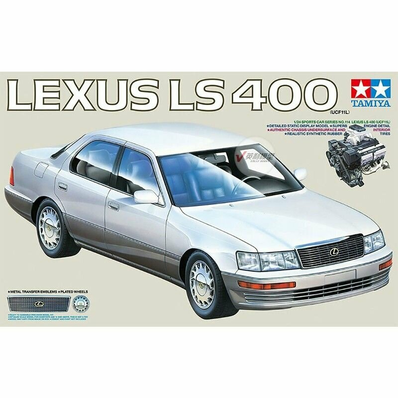 Сборные автомобилей модели Tamiya-24114 1/24 Lexus LS 400 (UCF11L) car model kit