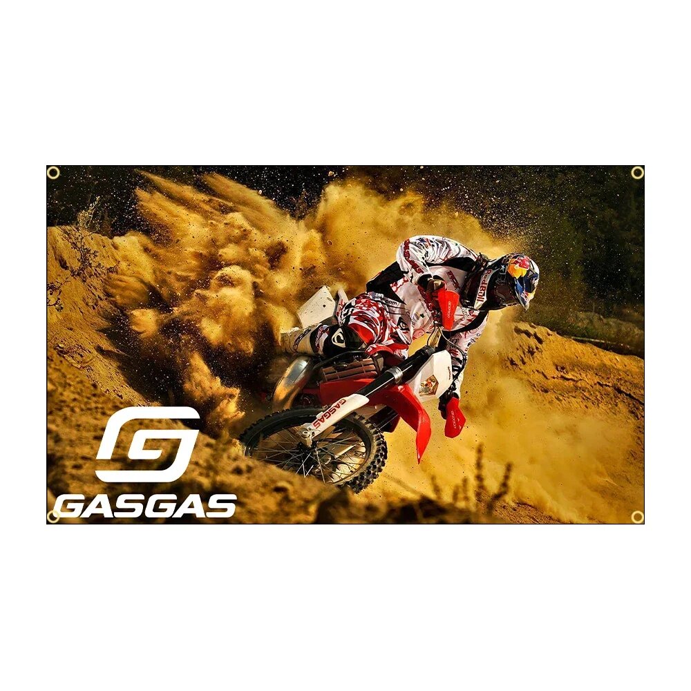 90x150 см 3X5 футов газовый флаг полиэстер с принтом гоночный мотоцикл баннер для декора