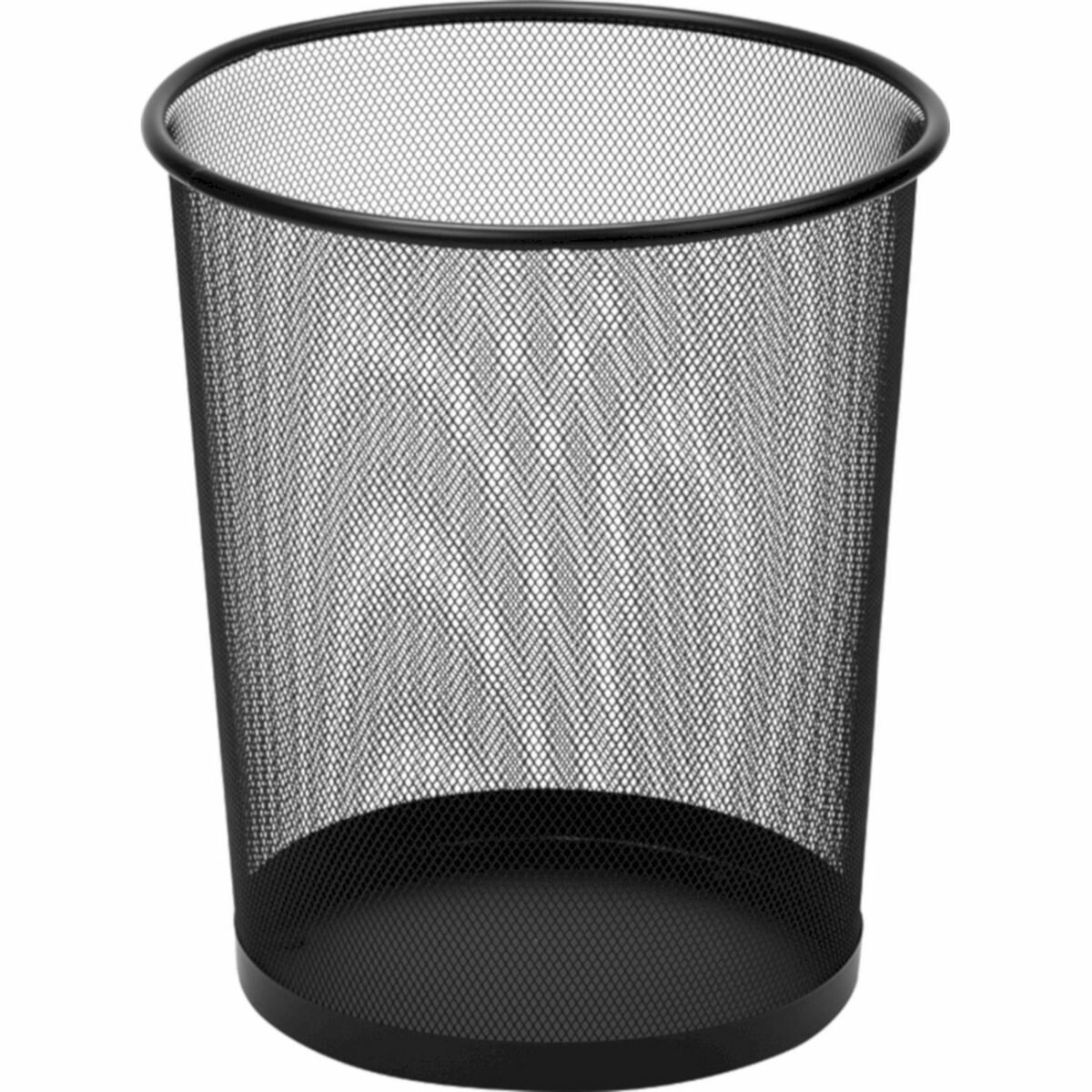 Корзина для мусора 18л Luscan, круглая, металлическая сетка, черная (2135526)
