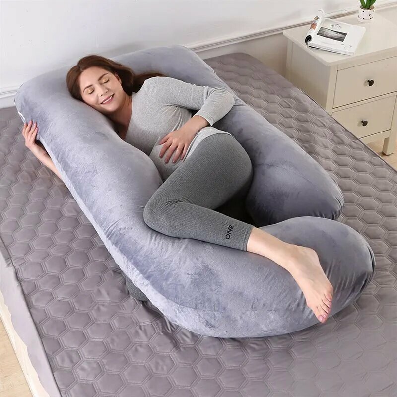 Подушка для беременных и кормящих 80x180 см, 7-зональная пена Comfort