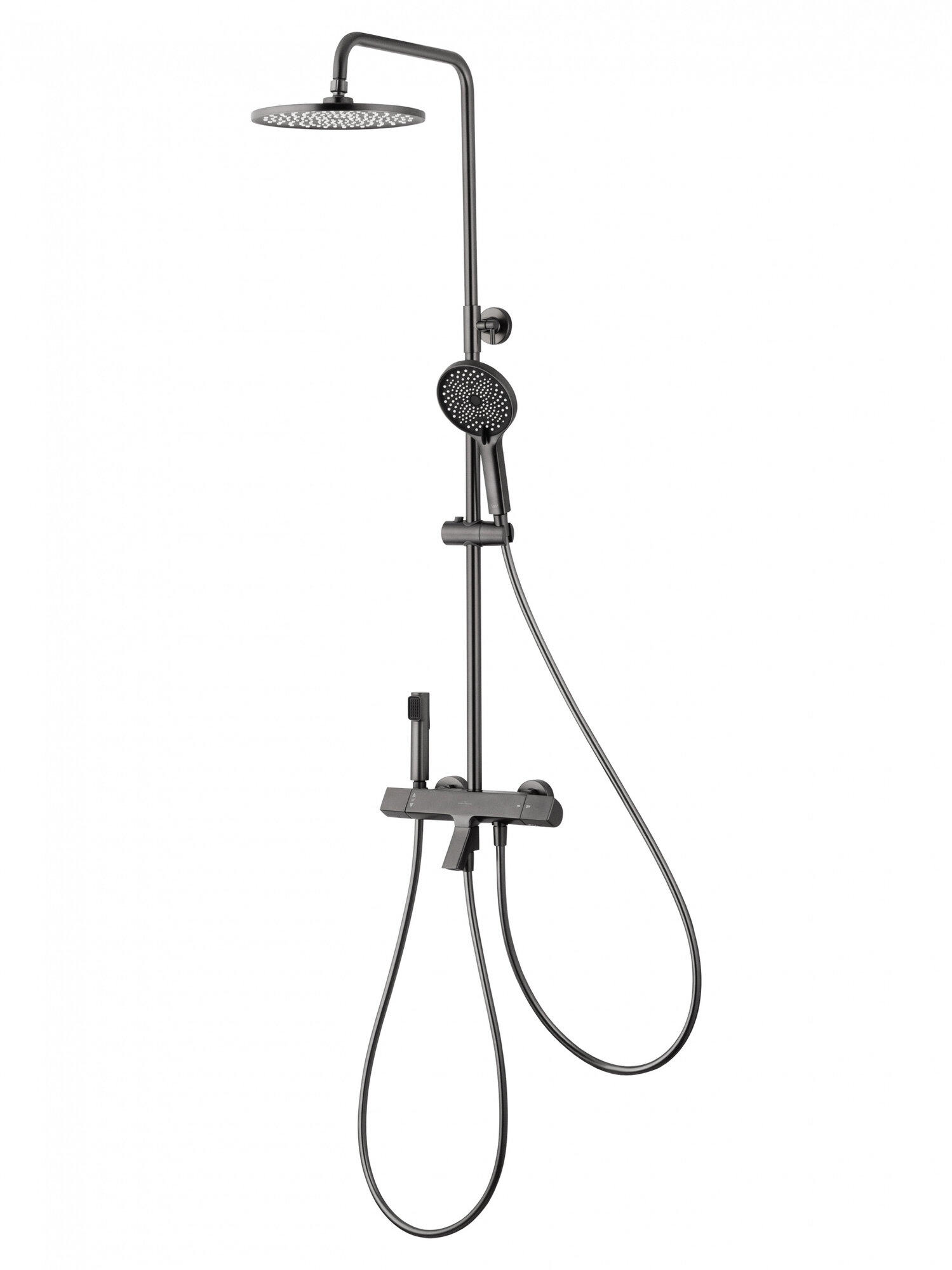 Душевая система с термостатом WONZON & WOGHAND, Темный графит (WW-B3094-BGG)