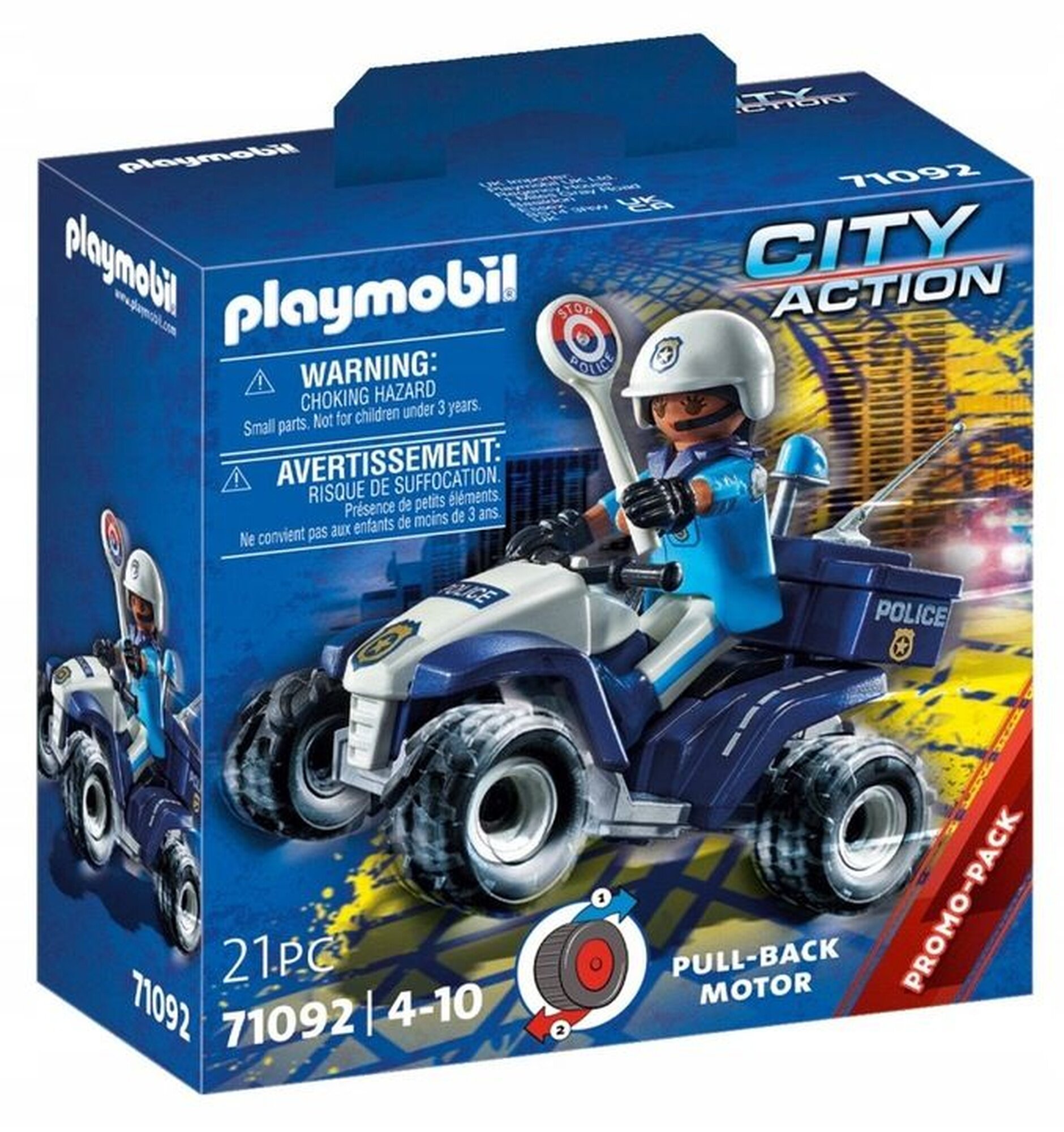 Конструктор Playmobil City Action - Полицейский скоростной квадроцикл - Плеймобиль 71092