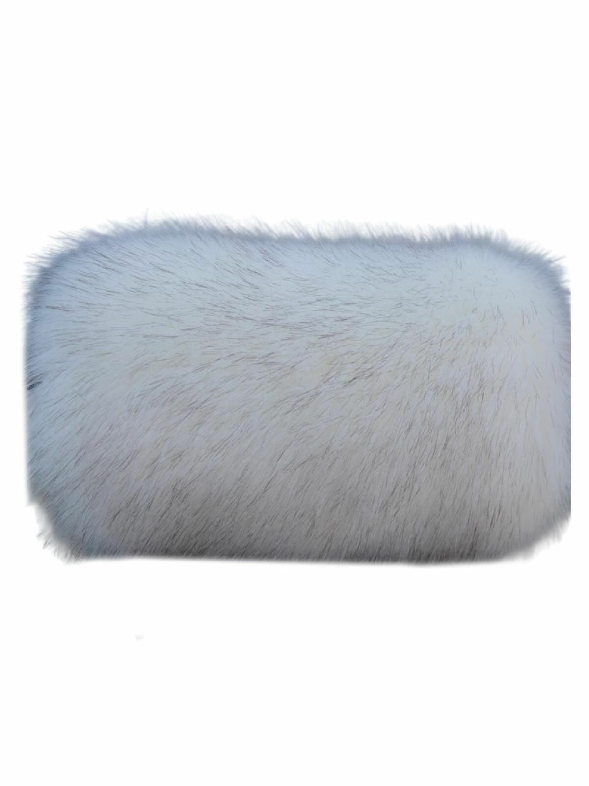 Муфта для рук из искусственного меха, зимние теплые плюшевые муфты для взрослых, Элегантные муфты для рук, создающие уютное зимнее тепло для рук, Белый