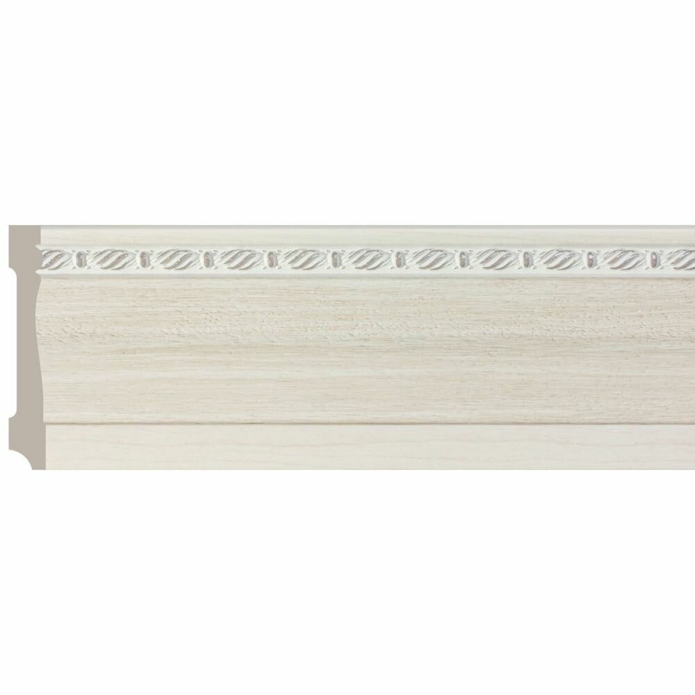 Багет Cosca Плинтус 95 Жемчуг 195-14 Д240хШ1.4хВ9.5см/ Коска.