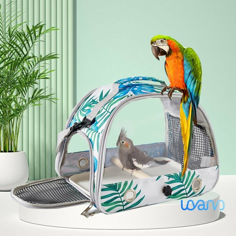 Переноска для попугаев складная, сумка-клетка птиц и мелких животных-20