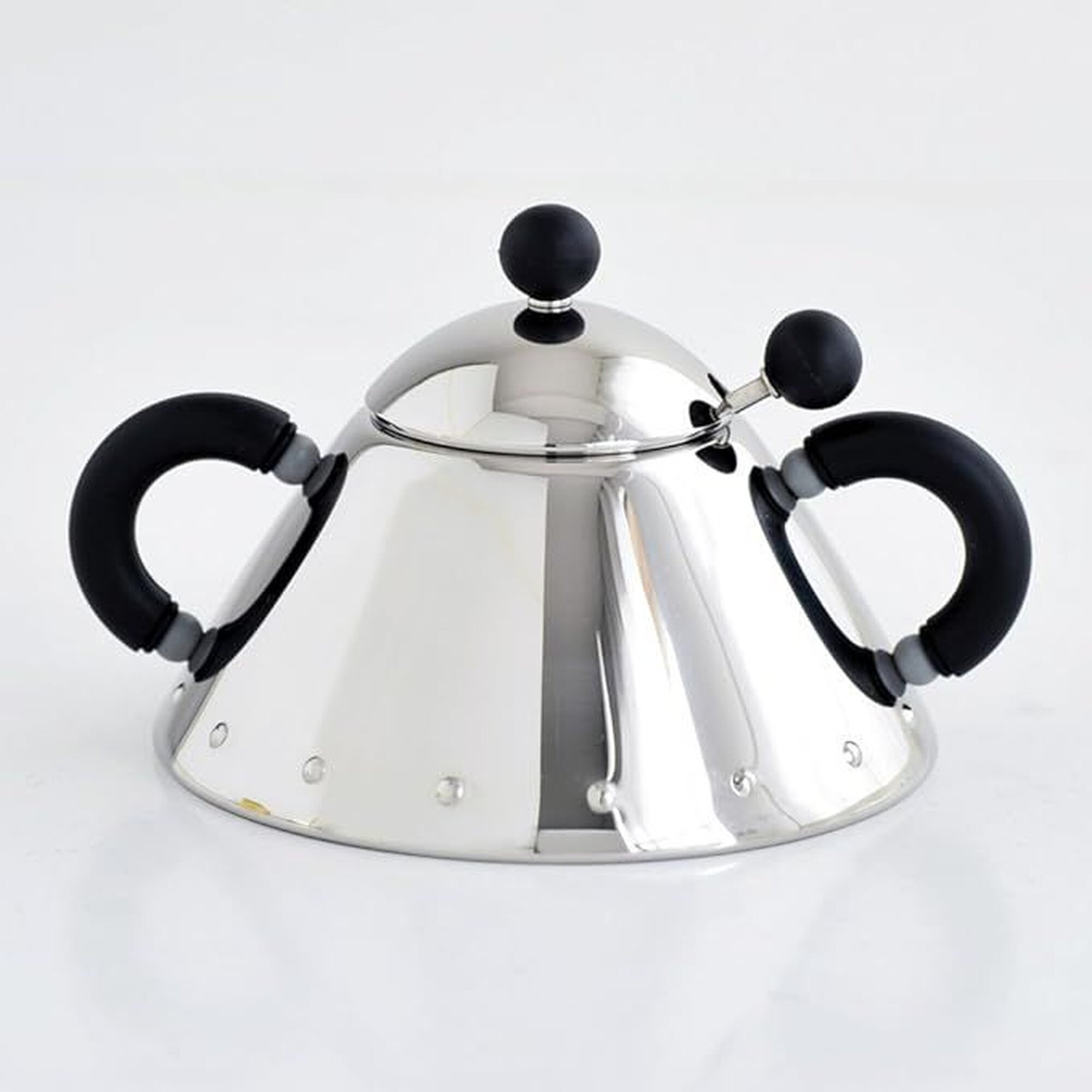 Сахарница Alessi 9097B, с ложкой, нержавеющая сталь, об. 500 мл