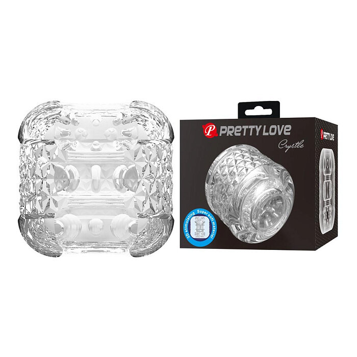 Сквозной компактный мастурбатор PrettyLove«Crystle» универсальный