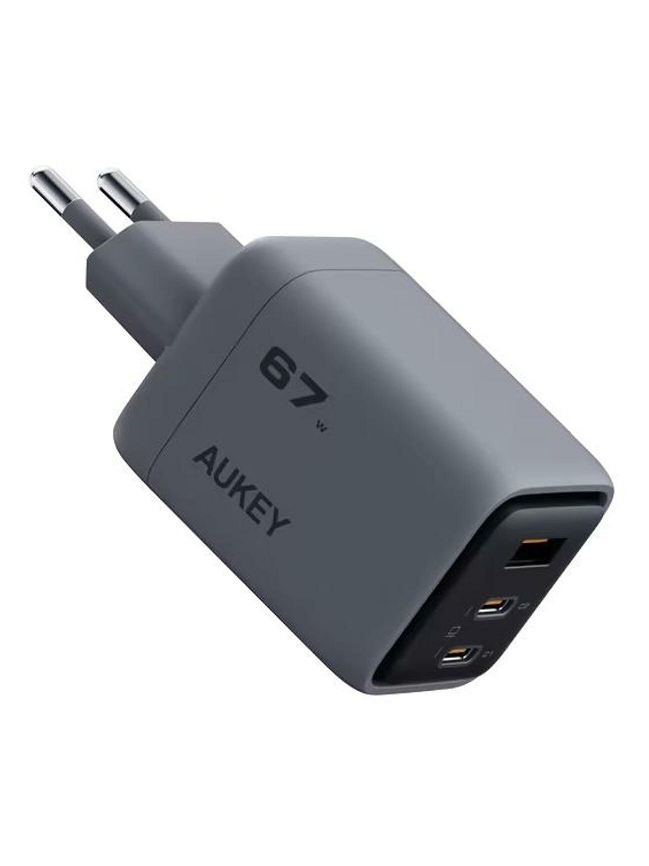 Сетевое зарядное устройство Aukey Comet Mix 67W (PA-C3) Gray