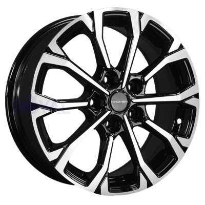 Литой колесный диск Khomen Wheels KHW1605 (MB C-Class) 6,5x16/5x112 ET40 D66,6 Black-FP