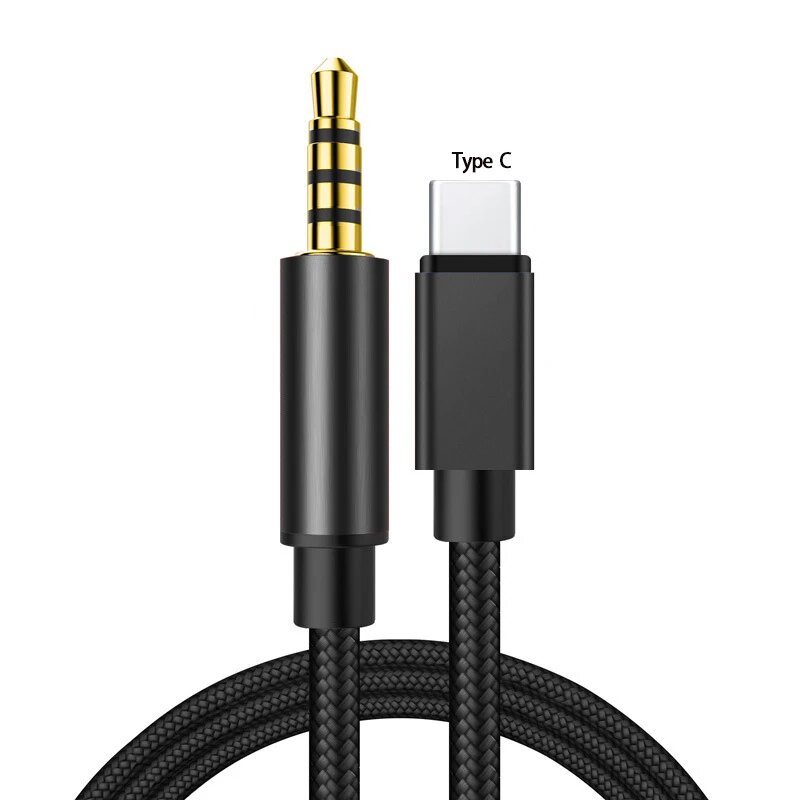 Тип C до 3,5 мм автомобильный Aux аудиокабель, гарнитура, разъем для динамика, адаптер для iPhone 15/16 Samsung Huawei Xiaomi DAC Chip, разъем USBC