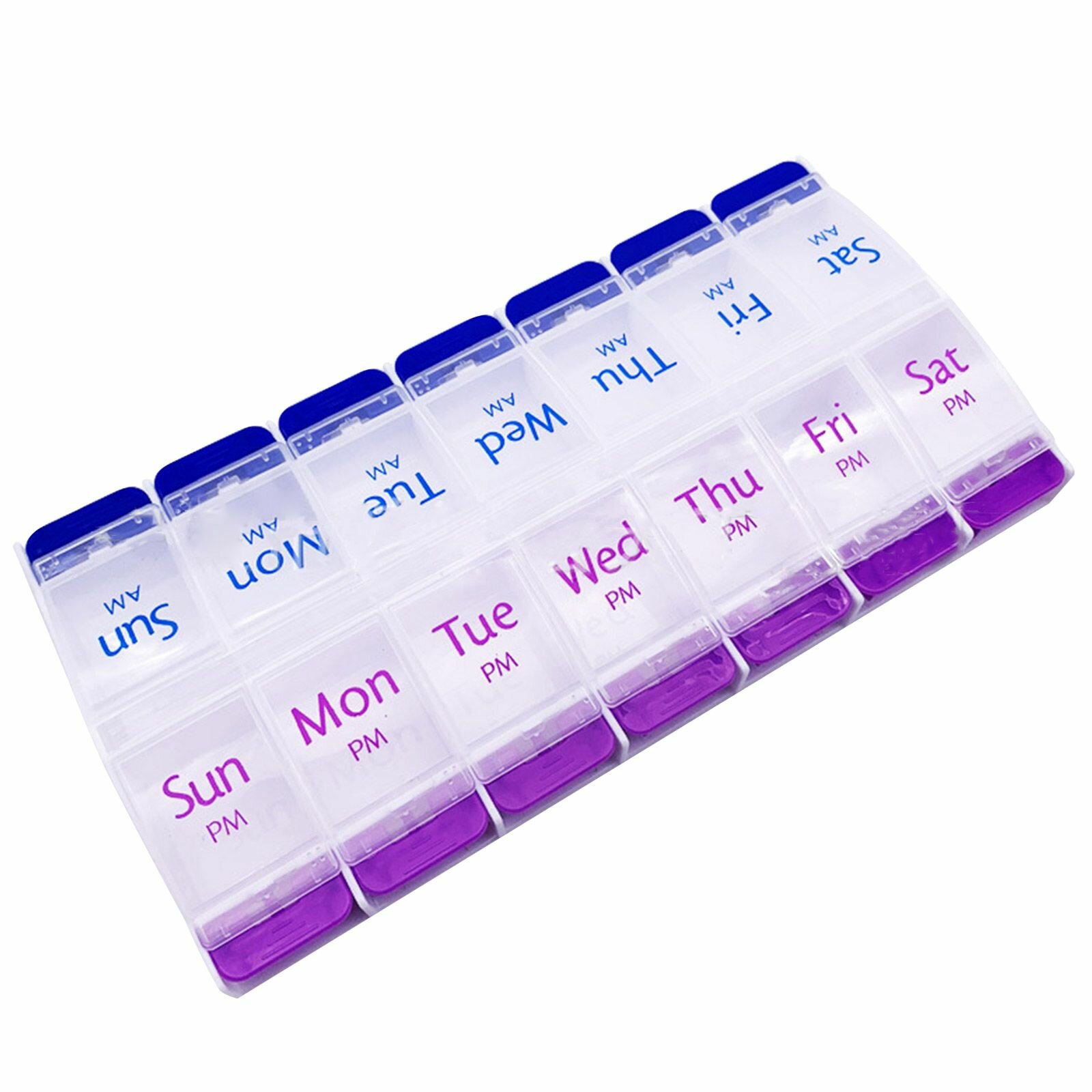 Еженедельно для коробки для таблеток. Дозатор лекарств большой емкости. 7 дней. Орган с 14 отделениями.