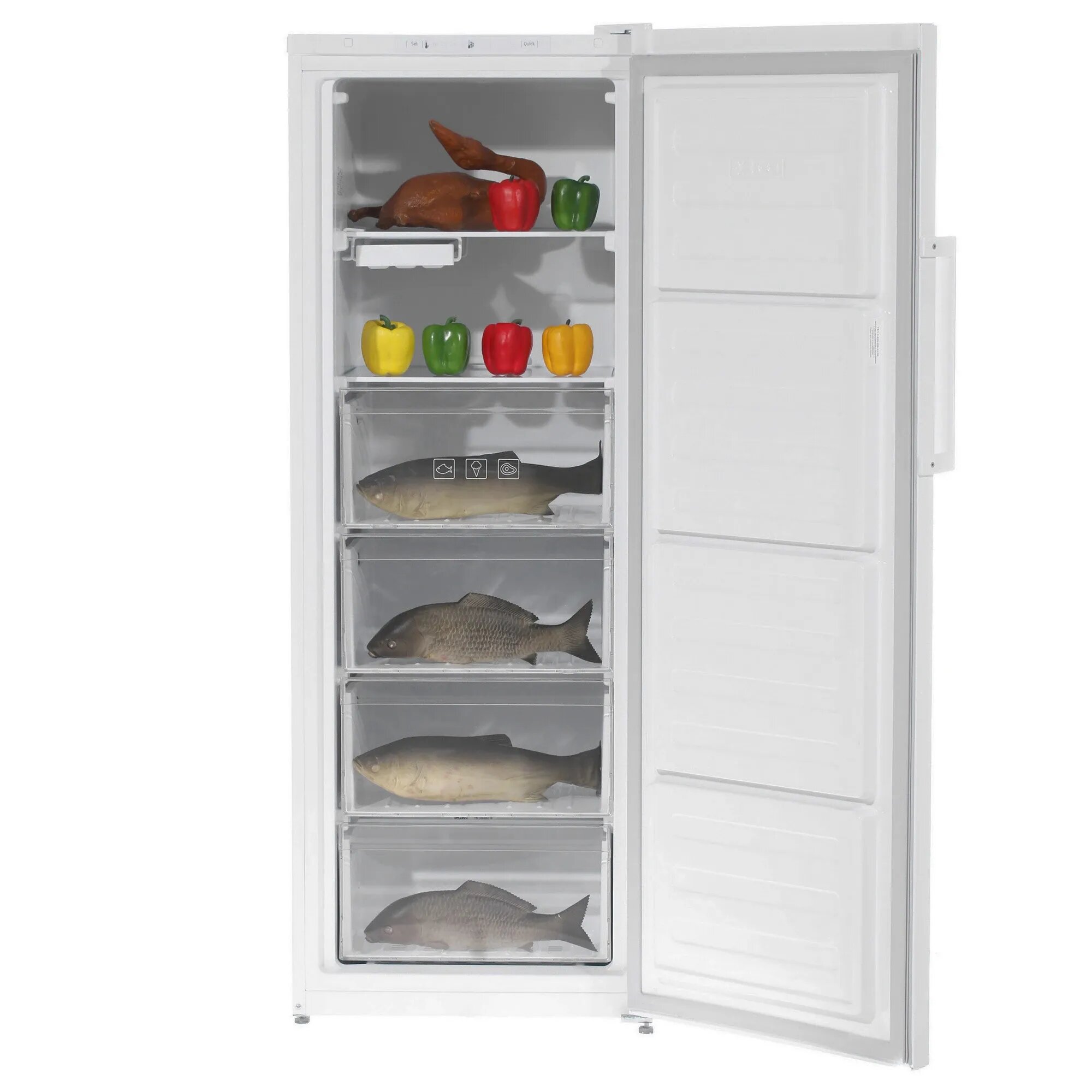 Морозильный шкаф Beko RFSK215T01W, 213 литров, белый, электронное управление