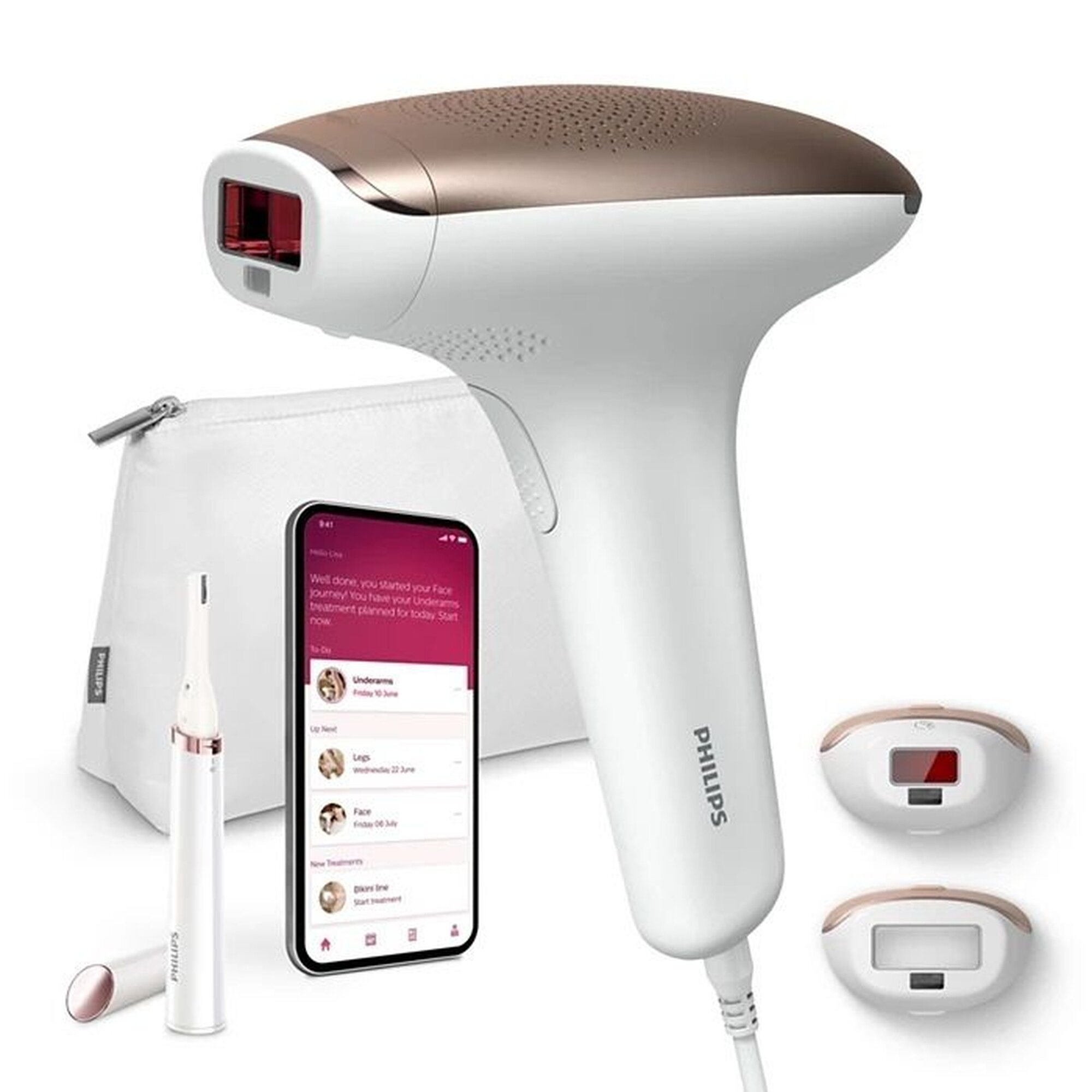 Эпилятор Philips Lumea Advanced BRI921/00, для тела и лица, белый