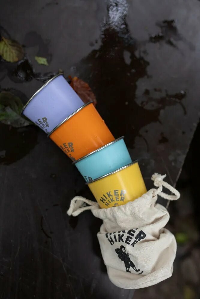 ArinkaPAP Shop Набор стаканов "принт" 350 мл 4 шт фиолетовый