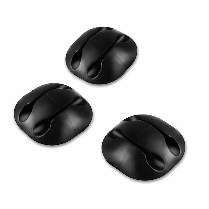 Силиконовый органайзер для кабелей 2 Clips 3 Pcs