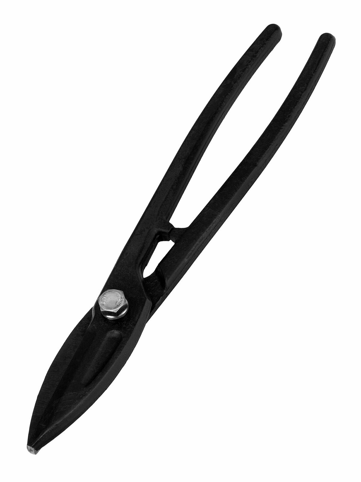 Ножницы по металлу ручные Горизонт, 290 мм, пряморежущие, толщина до 1 мм, оксидированная сталь 45, в ПВХ-чехле, 78342