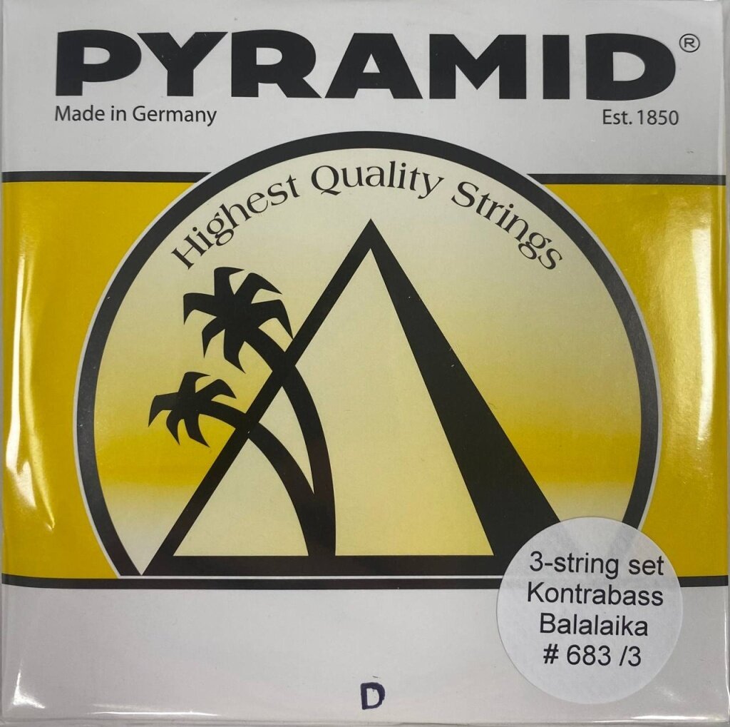 Струны для балалайки контрабас Pyramid 683/3 115-215
