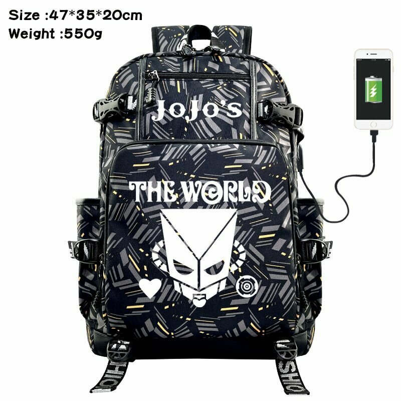 Аниме Рюкзак Невероятные приключения ДжоДжо / JoJo no Kimyou na Bouken унисекс -jua