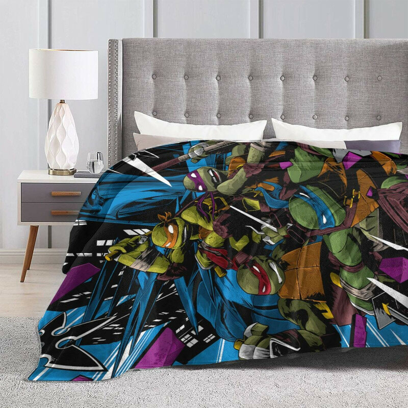 Плед TMNT Пледы Черепашки Ниндзя Teenage Mutant Ninja Turtles Подростки-мутанты