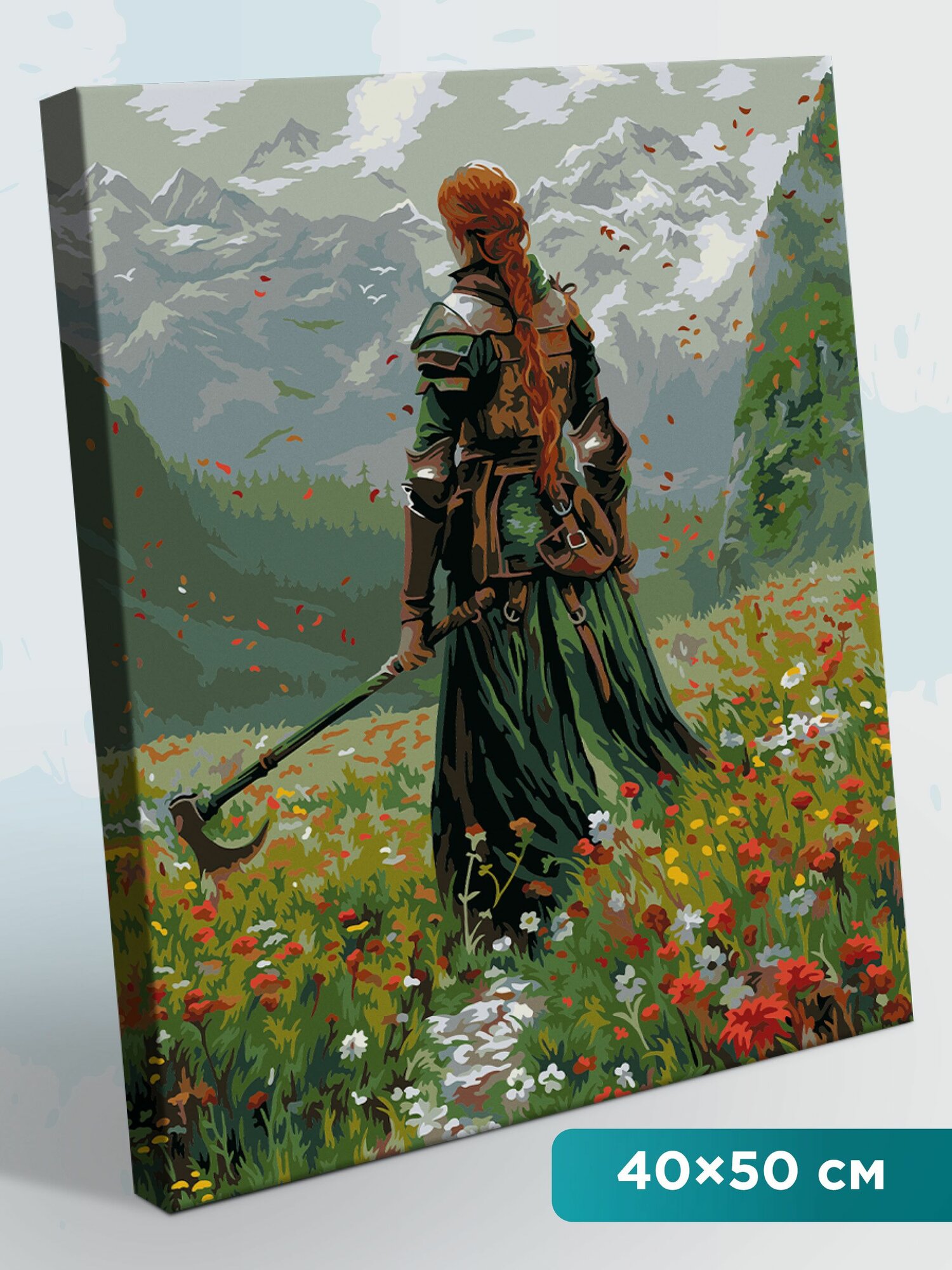 Картина по номерам с холстом на подрамнике "фрея" PNB/PL-352 50 х 40 см "Сильная духом"