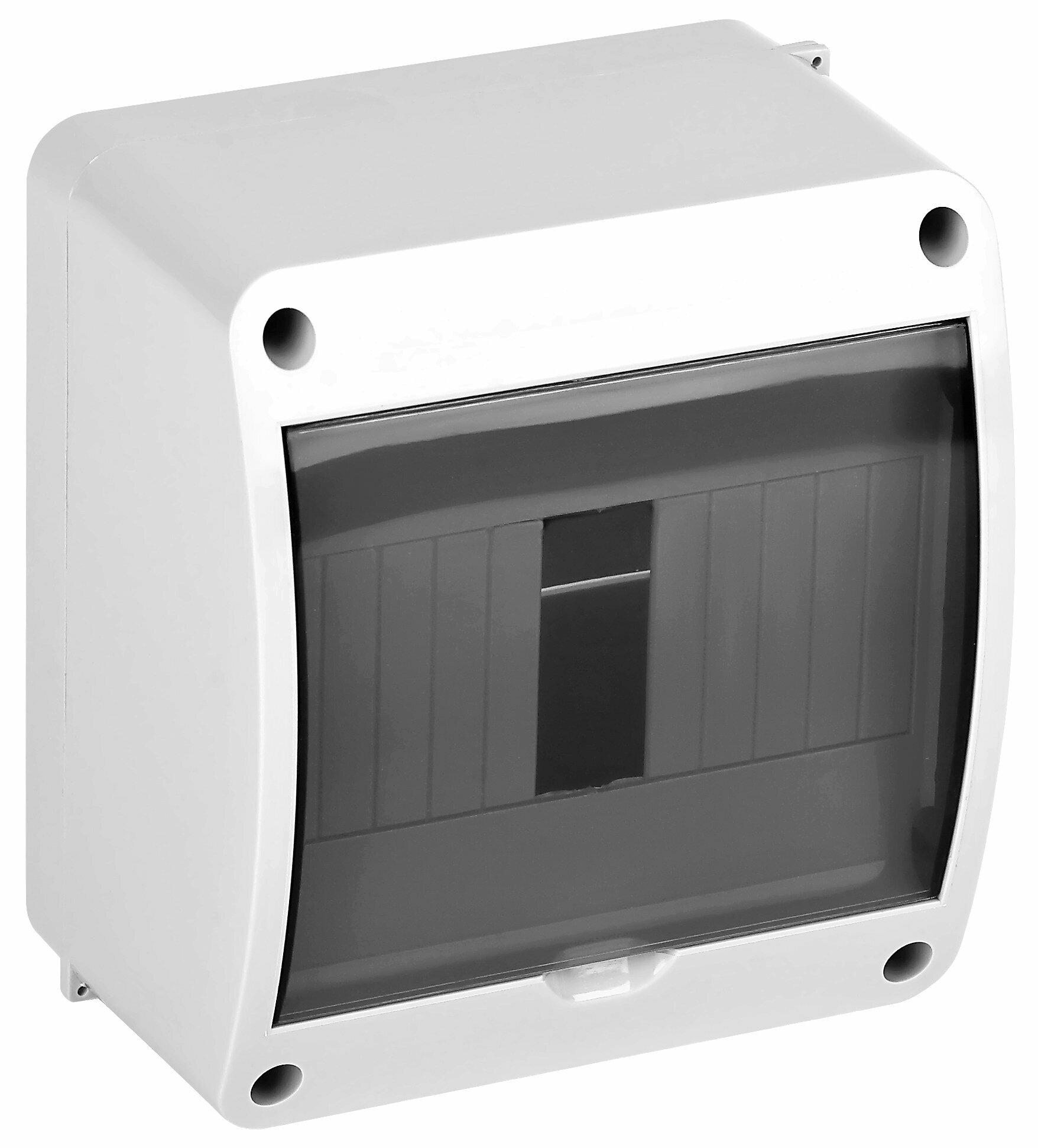 Бокс навесной 6 мод. 140х125х98 IP40 с вертикальной дверью Рувинил