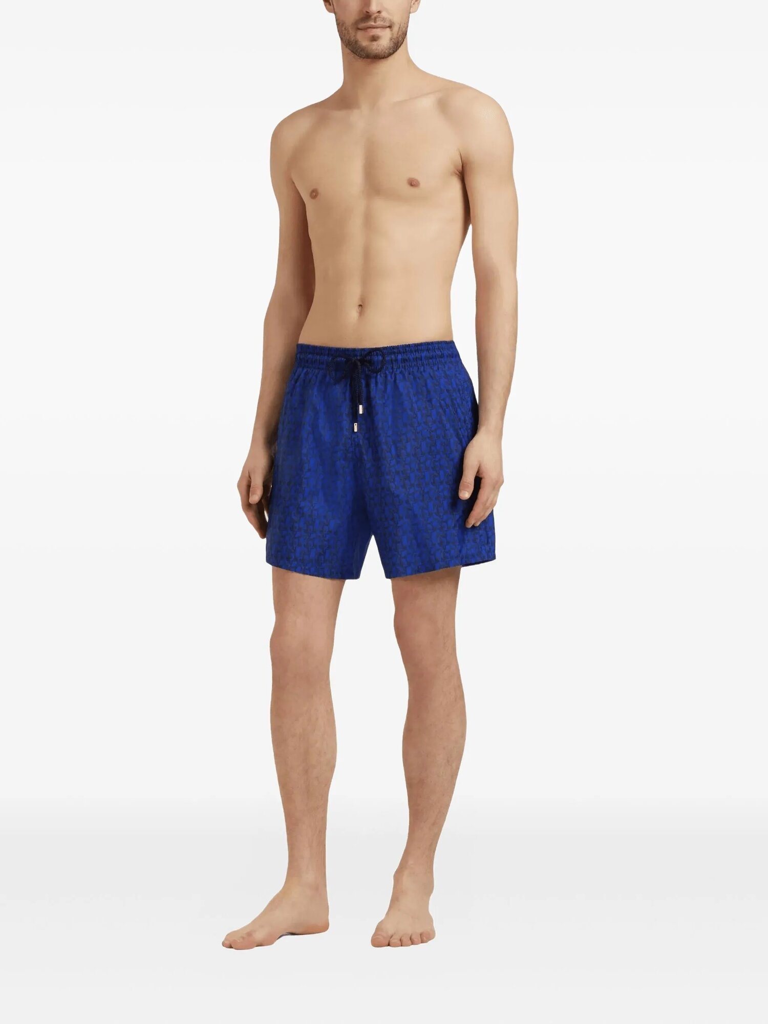 Шорты для плавания Vilebrequin Drawstring turtles swim shorts, размер 2XL, blue — фото 1