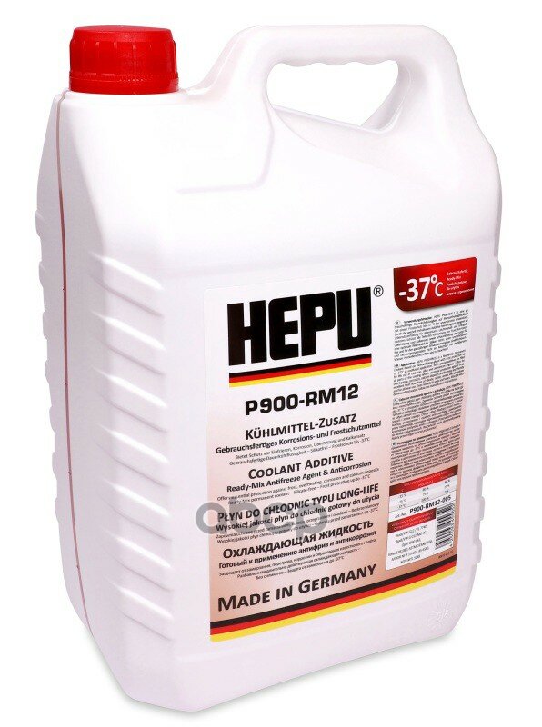 Антифриз HEPU G12 готовый красный 5 л P900RM12005 Hepu арт. P900RM12005