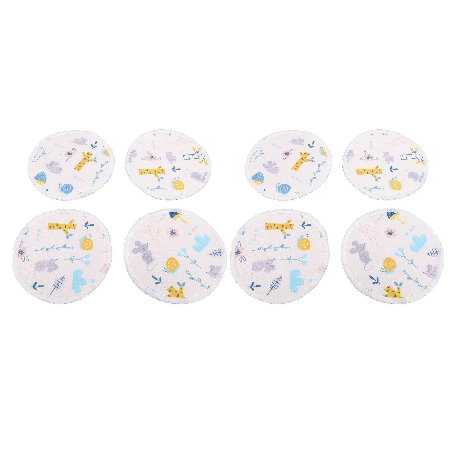 8шт многоразовые подушки для кормления для грудного вскармливания бамбукового волокна 3 слой Ультра мягкий цветочный печатный
