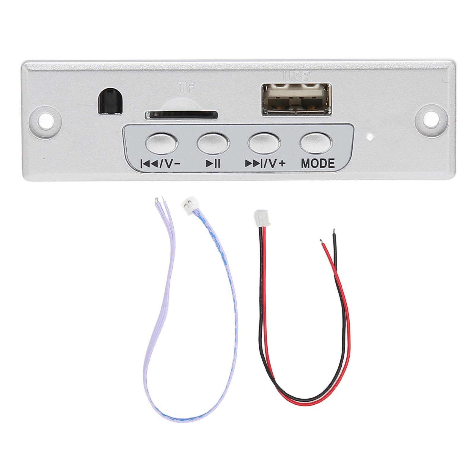 Плата декодера MP3 с Bluetooth, USB-карта памяти, FM-радио, поддержка форматов WMA, WAV, FLAC, APE.