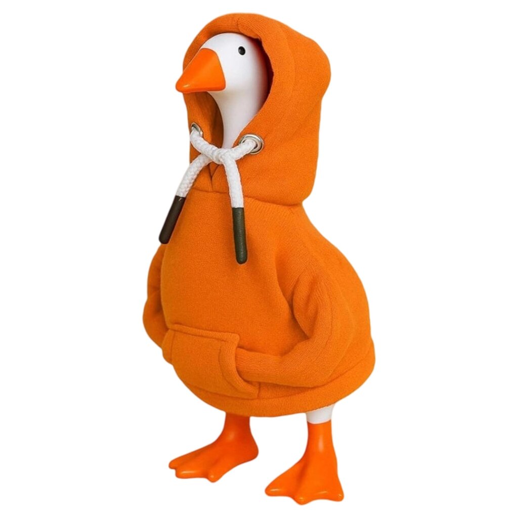 Красная толстовка с капюшоном Goose outfit-оранжевый-6x16 см