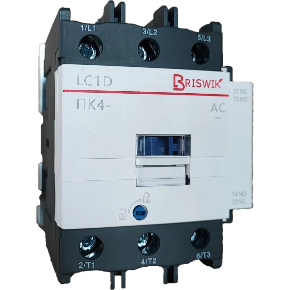 Briswik Контактор ПК4-09511230LC1D 95А 230V/AC 1НО/1НЗ LC1D09511P7. BR