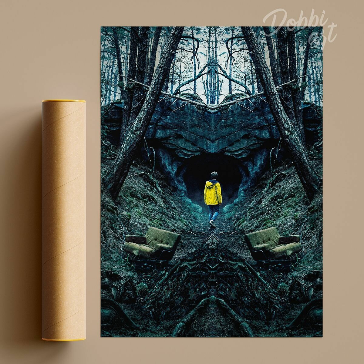 Постер Тьма 30х40 см без рамы/ Dark/ Плакат по сериалу, для интерьера, в подарок