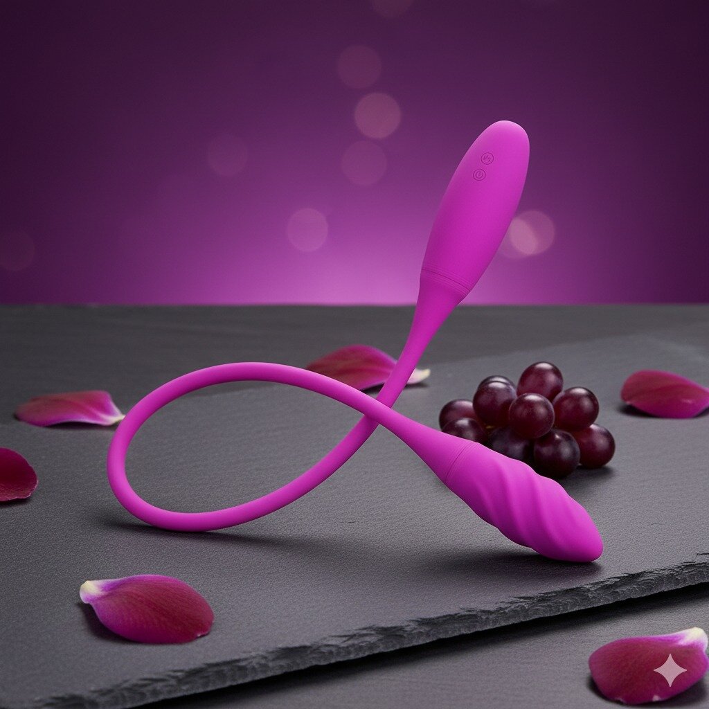 Анально вагинальный вибромассажер на гибком стержне, 2 года гарантии