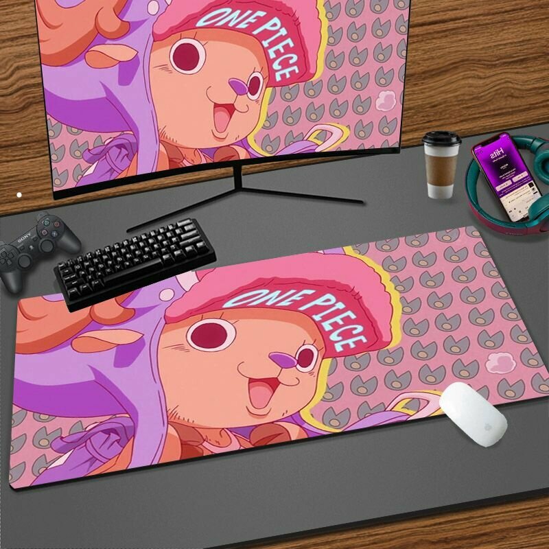 Аниме Цельный коврик для мыши для ноутбука One Piece Keyboard Офисные игровые аксессуары XL Настольный коврик