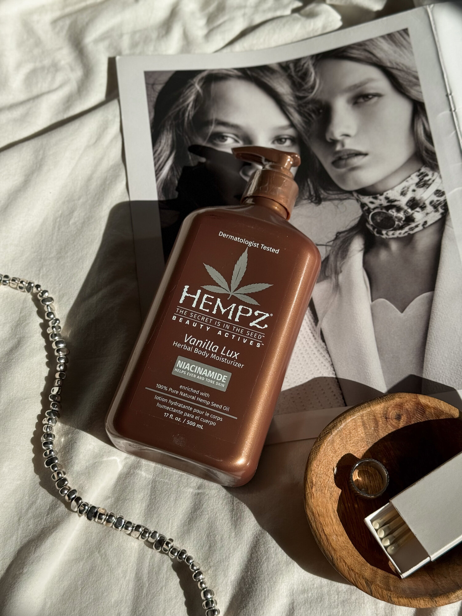 Hempz Молочко для тела с ниацинамидом Ваниль Vanilla Lux 500 мл