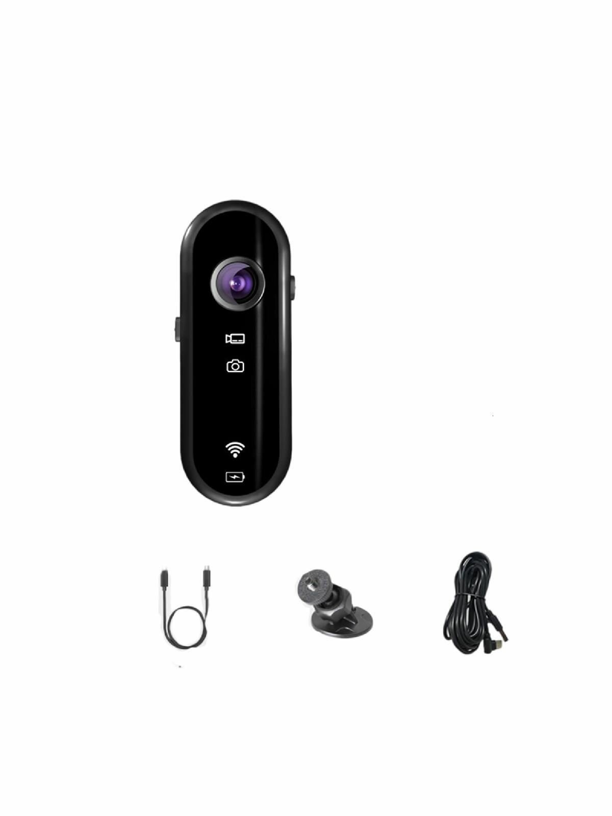 Экшн-камера для животных, Видеорегистратор для спортивной камеры с разрешением 1080P HD с защитой от встряхивания для подключения мобильного телефона-автомобильный комплект