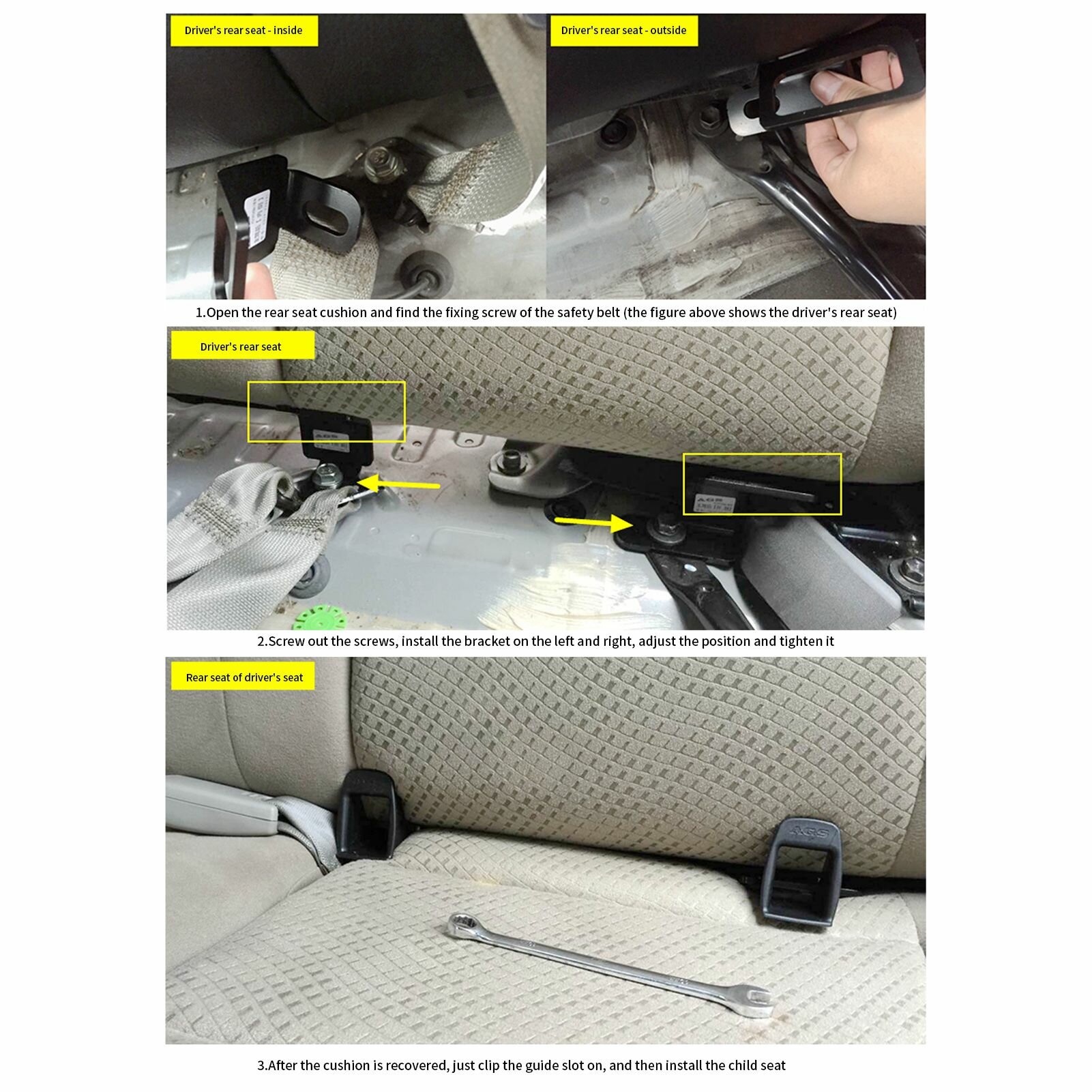 Адаптер крепления ISOFIX для Toyota Corolla Alits замена штатных якорей детского кресла