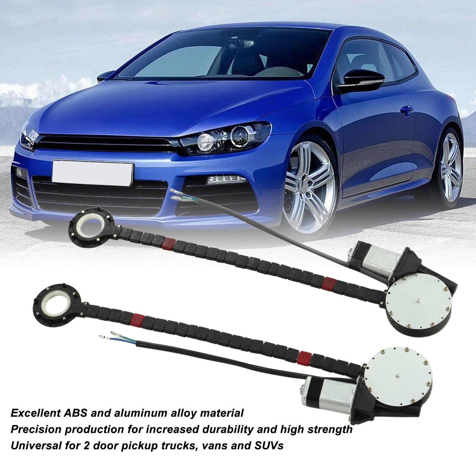 12 В комплект для переоборудования регулятора стеклоподъемника с жгутом проводов, универсальный для 2-дверных пикапов, фургонов, внедорожников