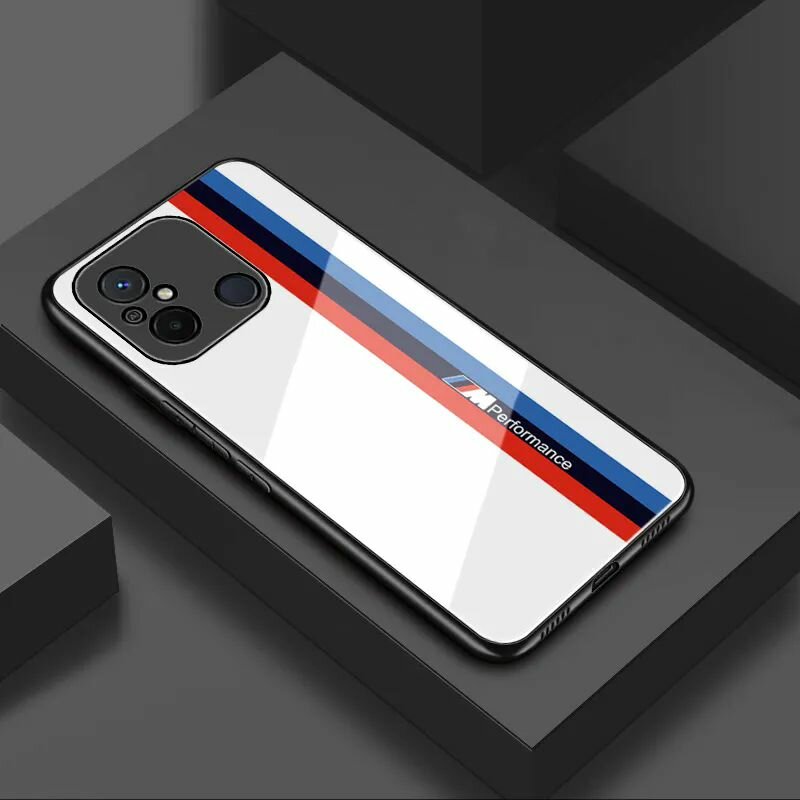 Подходит для Xiaomi Redmi 12C / Poco C55 , Сяоми Редми 12С / Поко С55, защитный чехол из материала track glass, защитная оболочка смартфона + подарочное защитное стекло