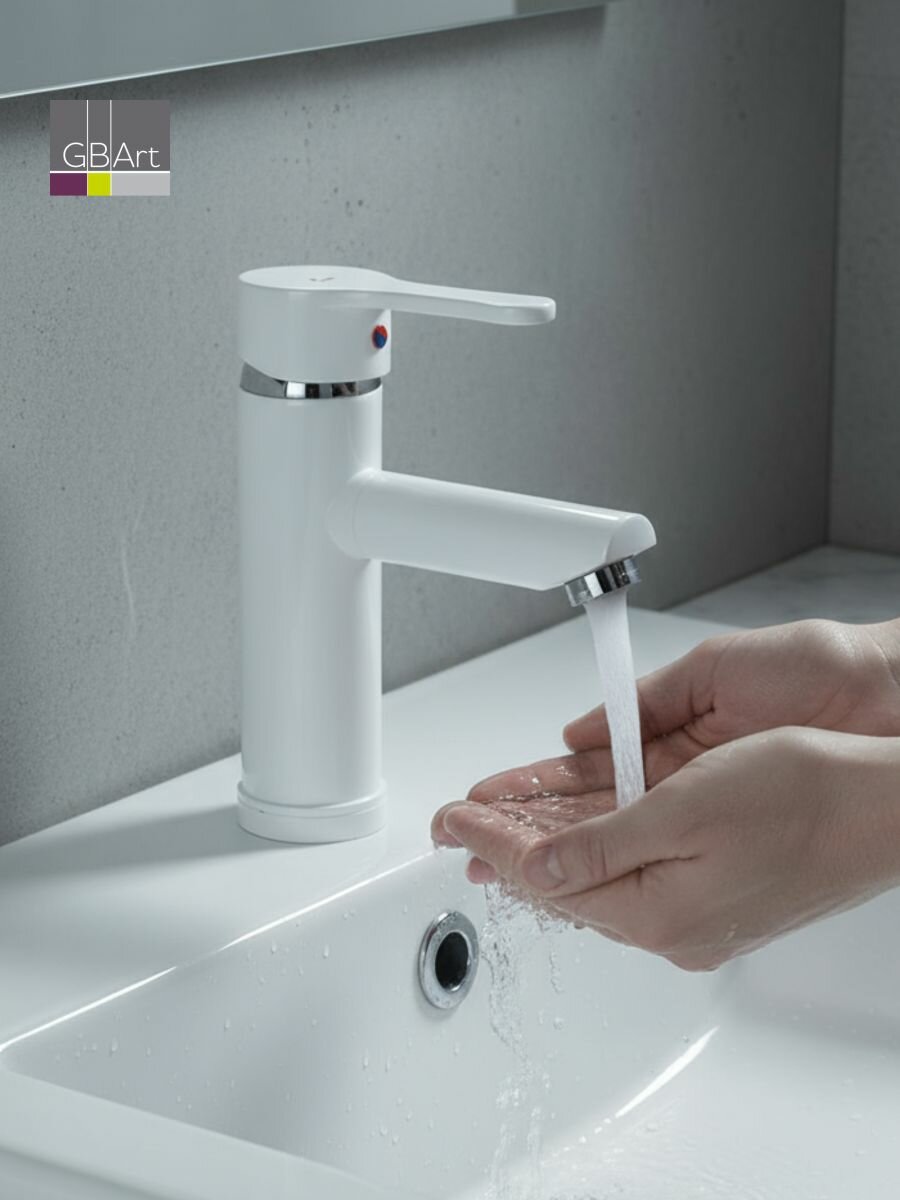 Смеситель для раковины, кран для ванной в раковину с литым изливом